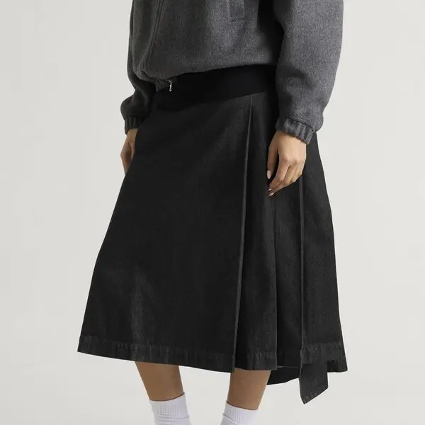Y3 Denim Midi Skirt