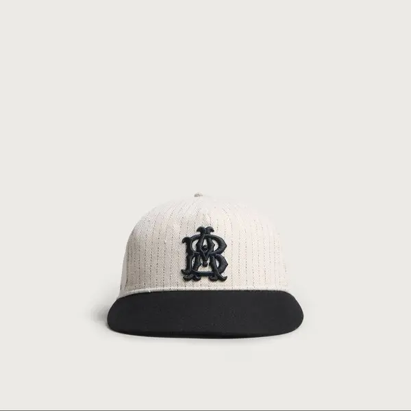 ABOUT:BLANK Monogram Pinstripe Cap