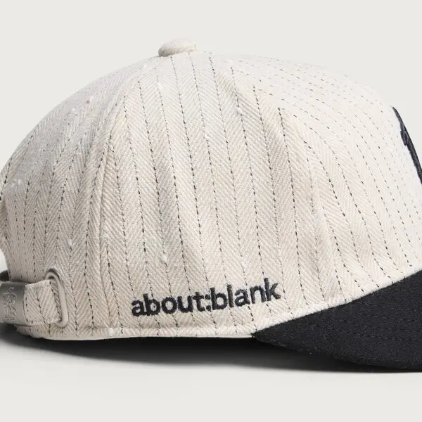 ABOUT:BLANK Monogram Pinstripe Cap