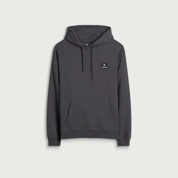 SNOW PEAK New Standard Square Logo Hoodie - Charcoal