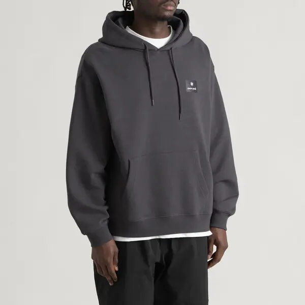 SNOW PEAK New Standard Square Logo Hoodie - Charcoal