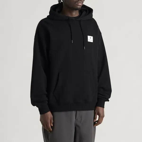 SNOW PEAK New Standard Square Logo Hoodie - Black