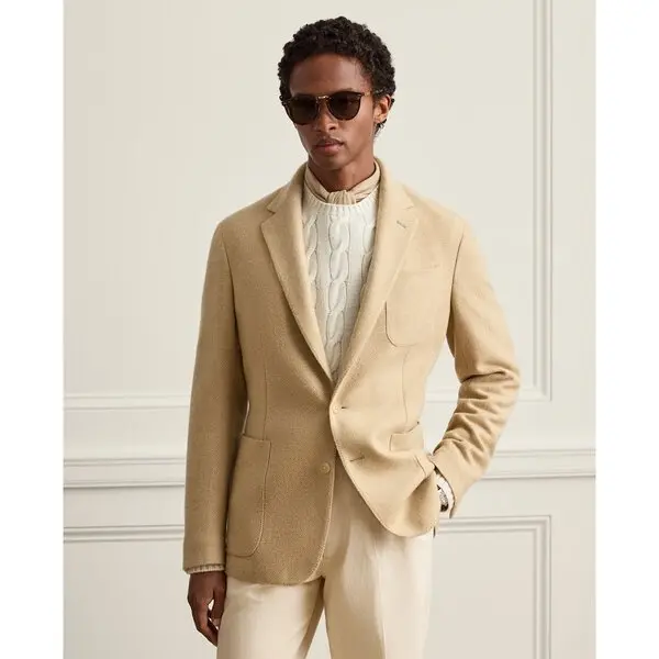 Ralph Lauren Hadley Hand-tailored Basket-weave Jacket