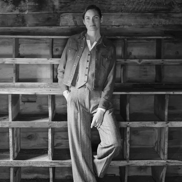Ralph Lauren Wool-cotton Herringbone Pant - Brown/multi