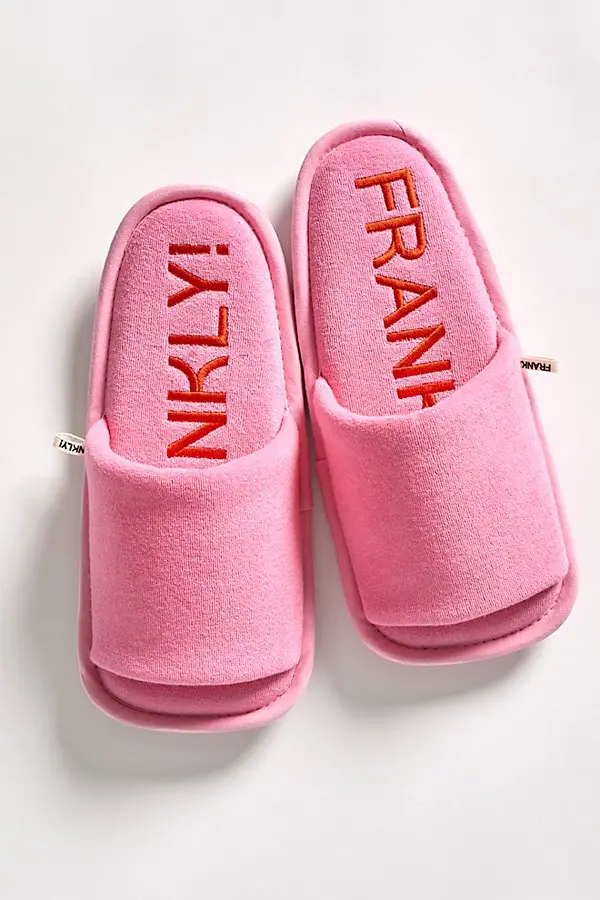 FRANKLY Terry Square Slippers - Pink
