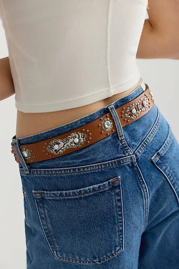 Free People Rainbow Mountain Stud Belt
