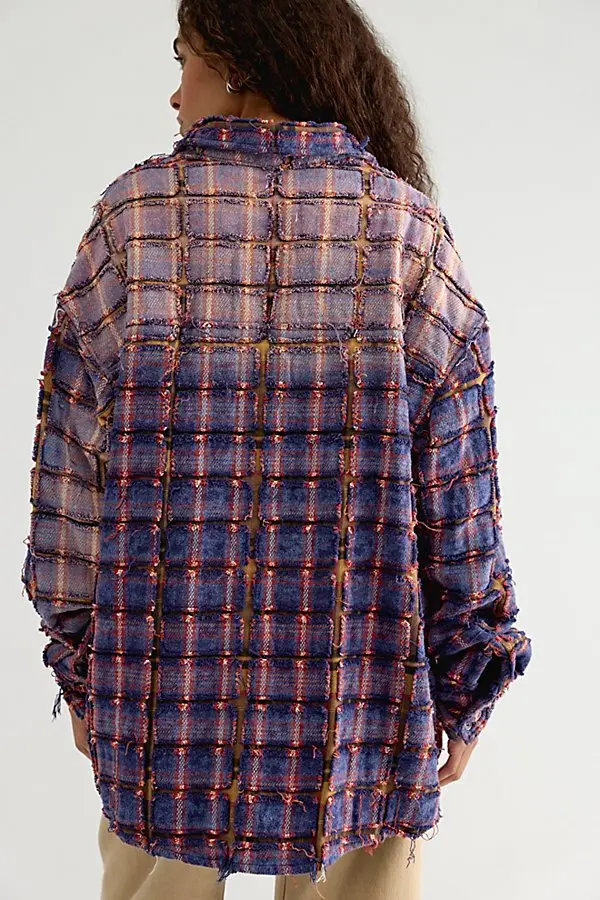 THE TALES Check Flannel Bonded Shirt
