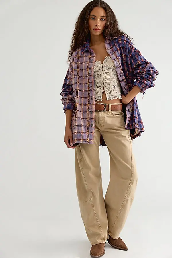 THE TALES Check Flannel Bonded Shirt