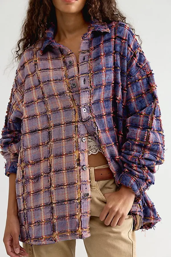 THE TALES Check Flannel Bonded Shirt