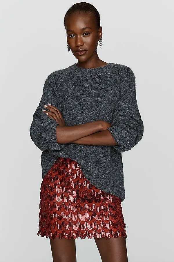 Saylor Bodil Sequ Mi Skirt
