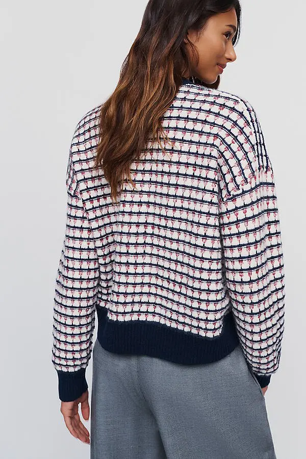 Maeve Cotton Wool Blend V Neck Sweater