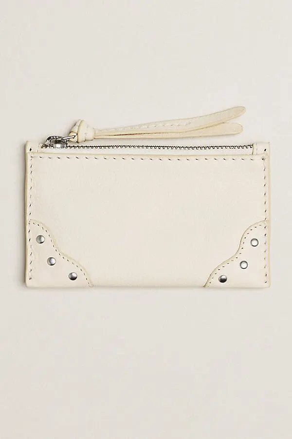 Anthropologie Ara Leather Card Case - White