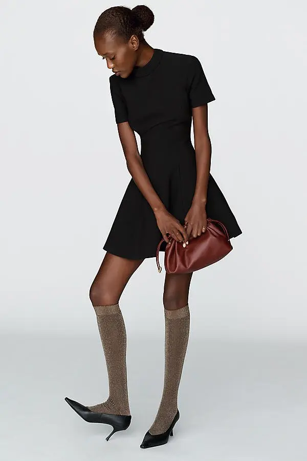 Anthropologie Lurex Knee High Socks