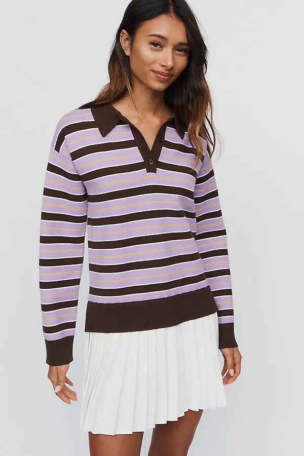 English Factory Polo Pleated Mi Dress