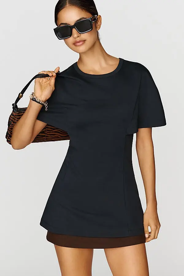 Anthropologie Maeve Structured Ponte Tunic Top