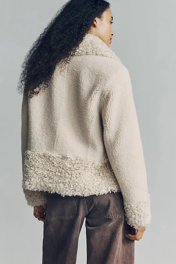 Maeve Mixed Faux Fur Jacket
