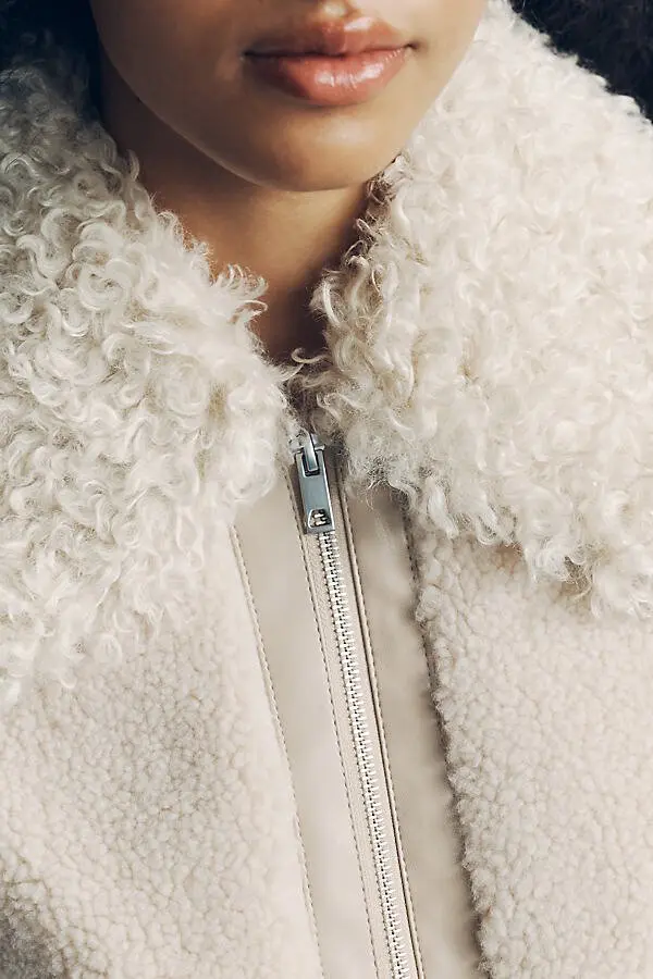 Maeve Mixed Faux Fur Jacket