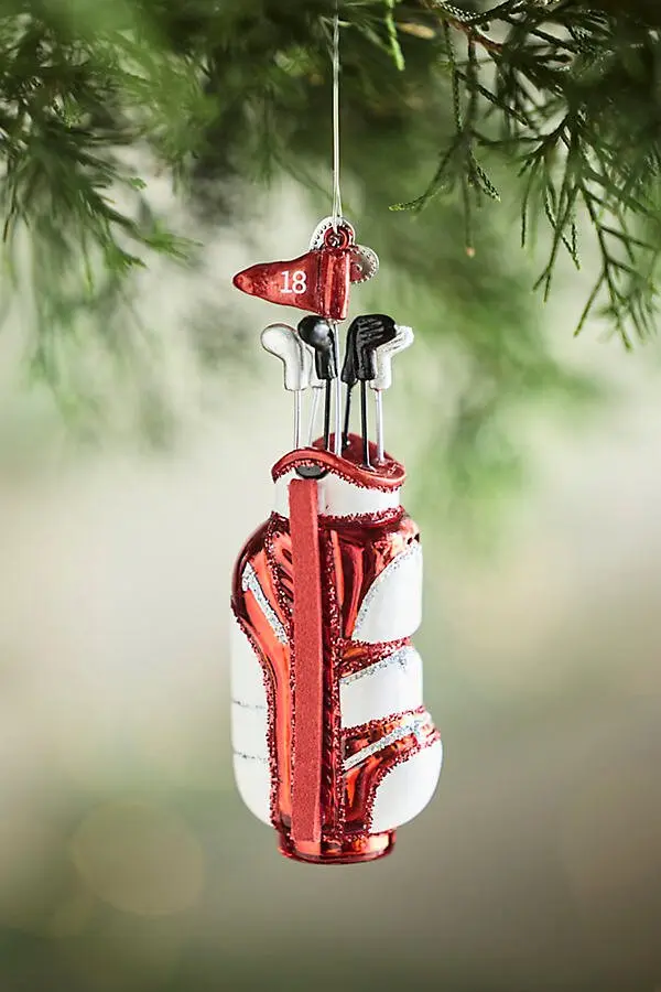 TERRAIN Golf Bag Glass Ornament