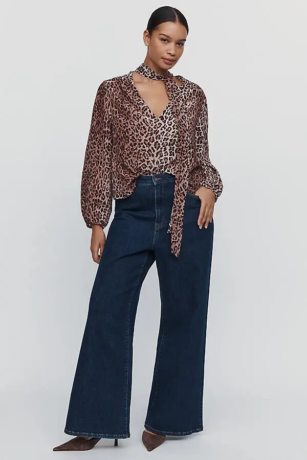 Rixo Moss 100% Silk Blouse