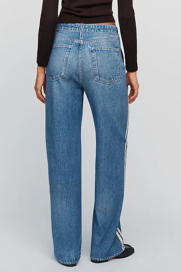 Rag & Bone Miramar Terry High Rise Wide Leg Jeans - Sutton