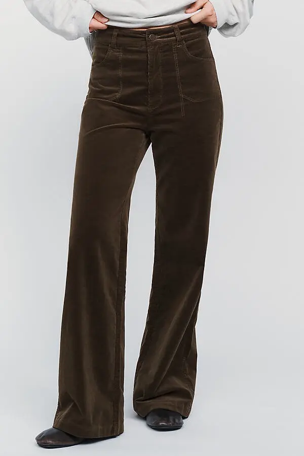 Paige Anessa " High Rise Wide Leg Utility Jeans
