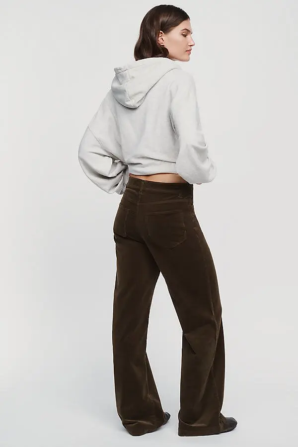 Paige Anessa " High Rise Wide Leg Utility Jeans