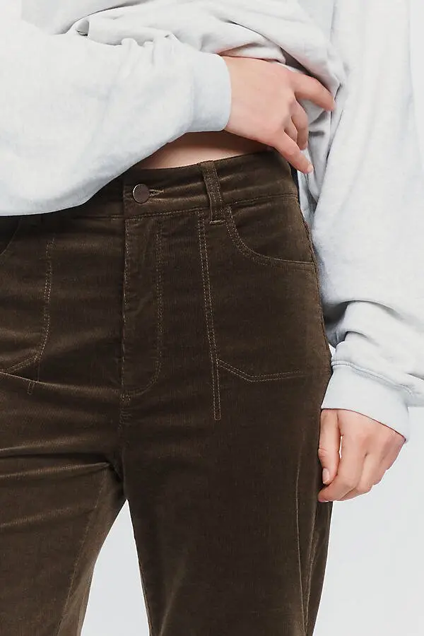 Paige Anessa " High Rise Wide Leg Utility Jeans