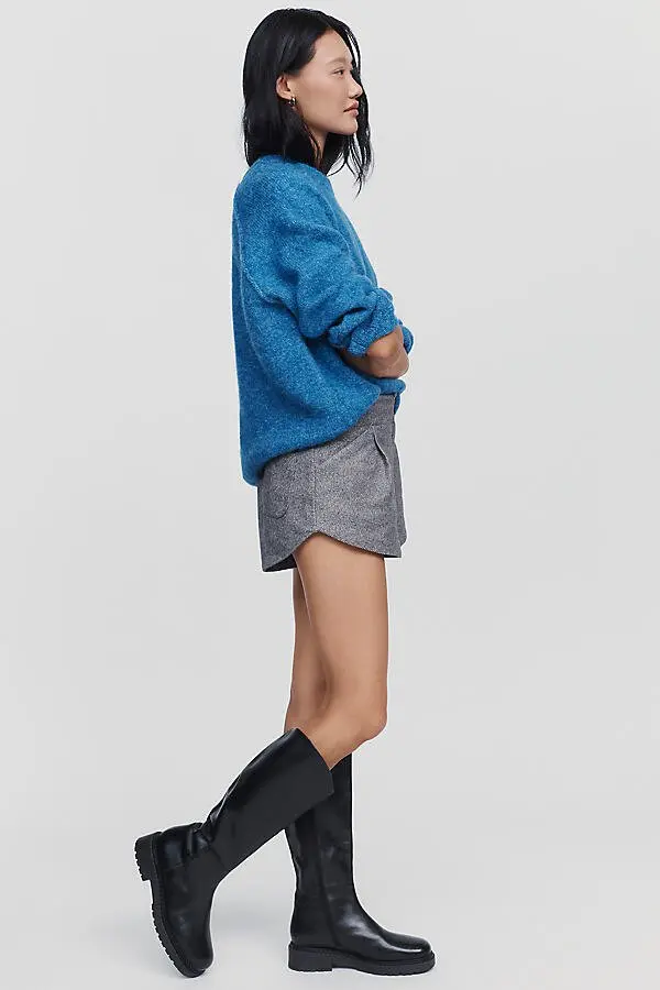 Maeve Tall Round Toe Boots - Black