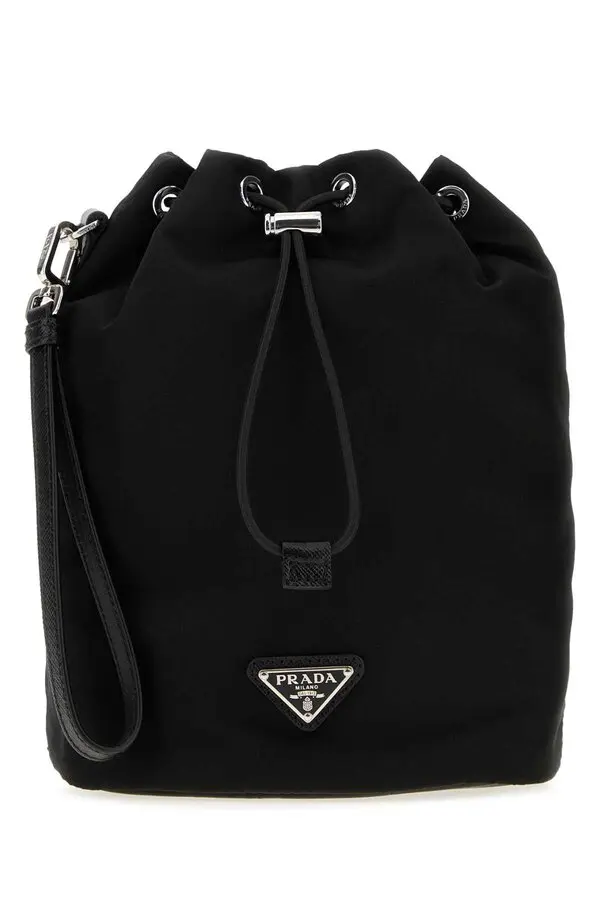 Prada Re-nylon Speedrock Clutch - Black