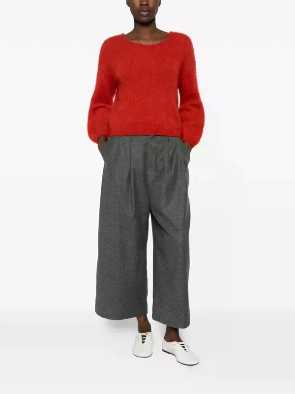 SUSANNE BOMMER Brushed-finish Long-sleeve Sweater