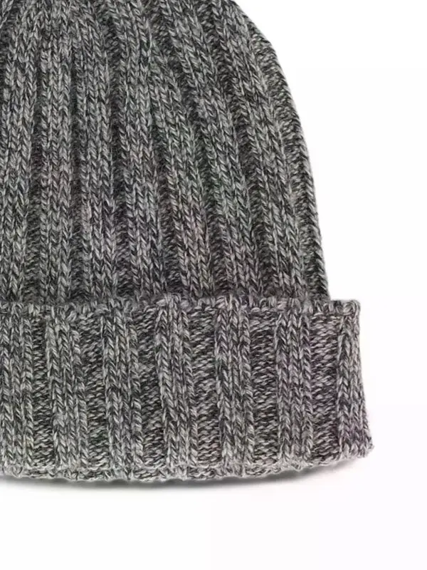FILIPPO DE LAURENTIIS Ribbed-knit Beanie Hat