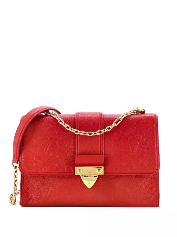 LOUIS VUITTON Saint Sulpice Handbag Monogram Empreinte Leather Pm Crossbody Bag - Red