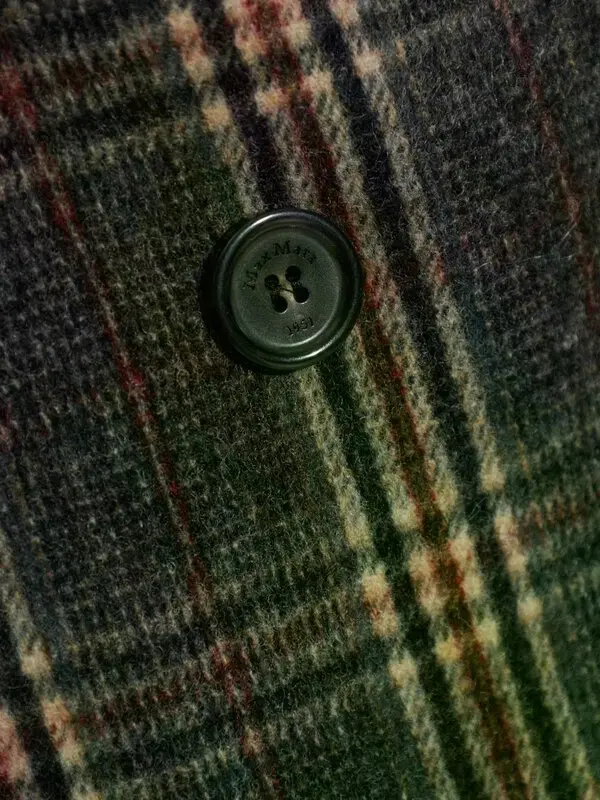 Max Mara Elmo Check Wool Coat