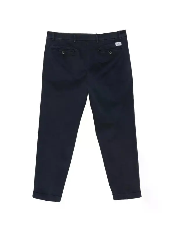 MANUEL RITZ Detroit Stretch-cotton Twill Trousers - Blue