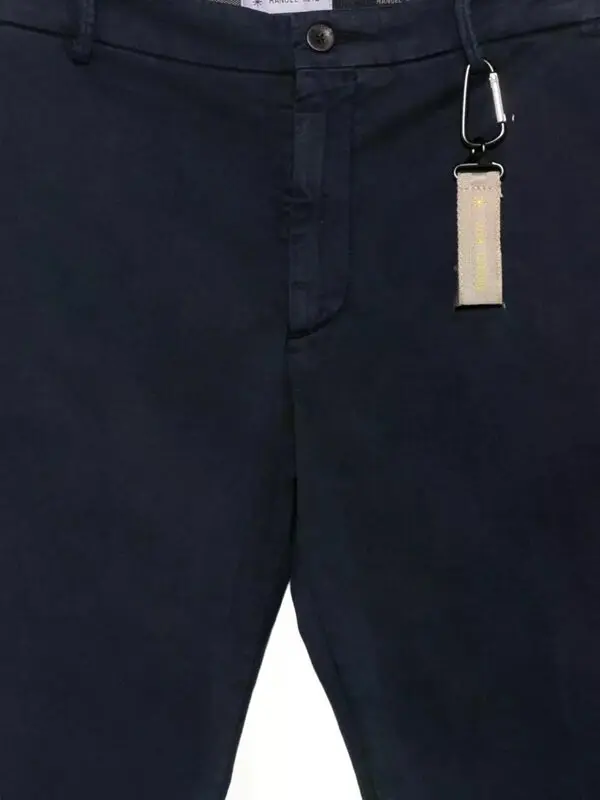 MANUEL RITZ Detroit Stretch-cotton Twill Trousers - Blue