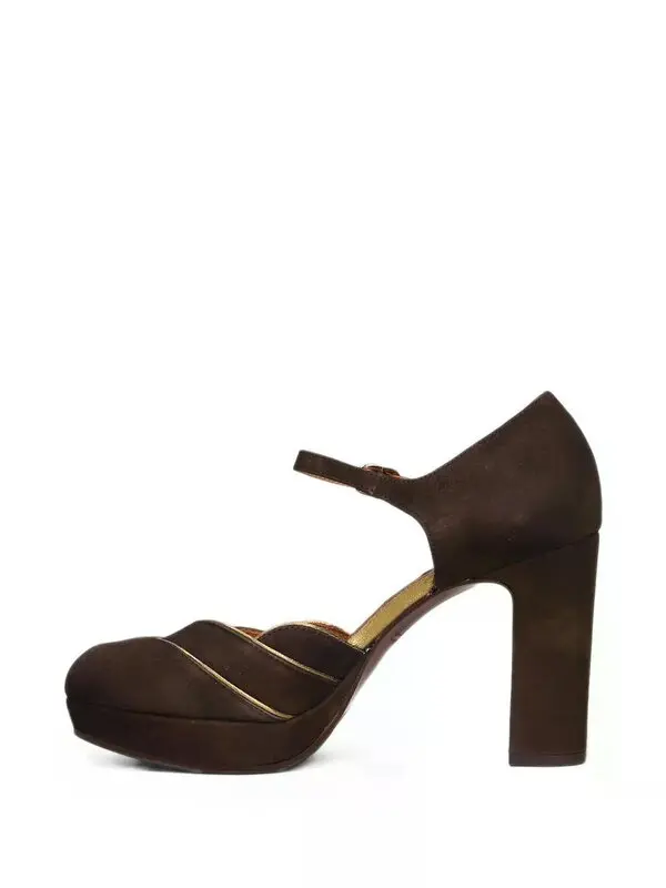 Chie Mihara Uyako Metallic-trim Pumps