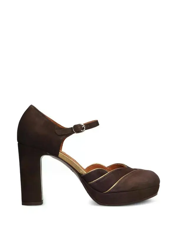 Chie Mihara Uyako Metallic-trim Pumps - Brown