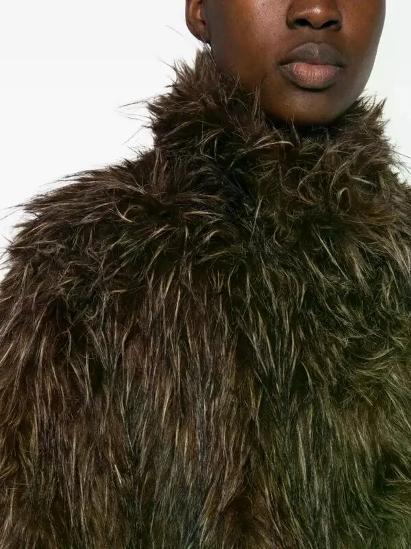 ZOE PARIS Long-sleeve Faux-fur Jacket