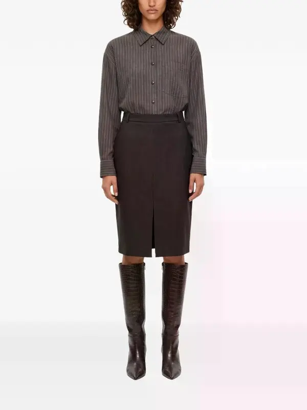 Antonelli Firenze Front-slit Pencil Midi Skirt
