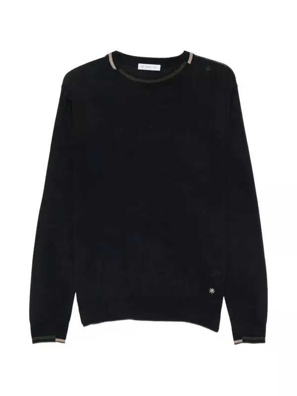 MANUEL RITZ Contrast-trim Wool-blend Sweater