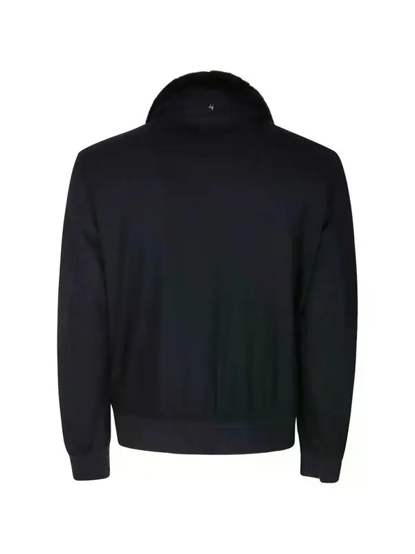 MONTECORE Faux-fur Collar Bomber Jacket