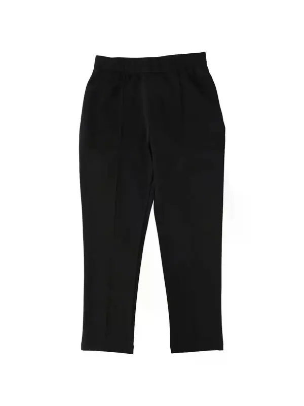 Hugo Boss Elasticated-waistband Pintuck Trousers - Black