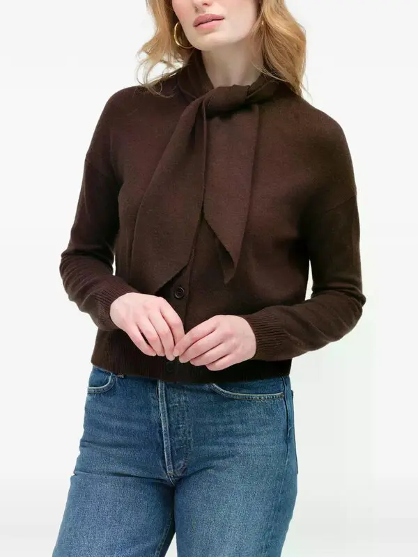 Chinti & Parker Tie-neck Button-up Cardigan
