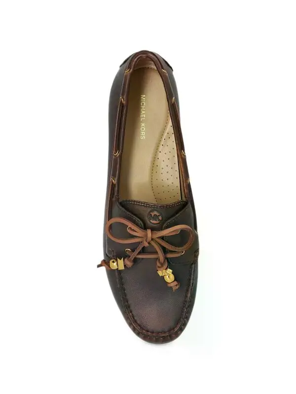 Michael Kors Fallon Polished Leather Moccasins