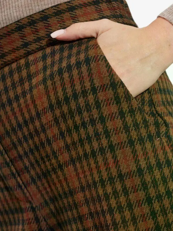 Max Mara Memiro Check-pattern Wide-leg Trousers