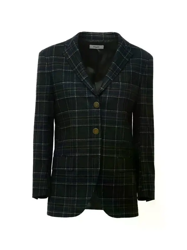 SAULINA Check-pattern Blazer