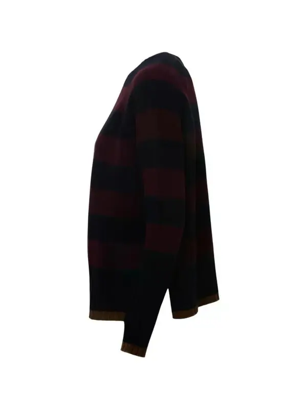 BEYOU Striped Cashmere Sweater