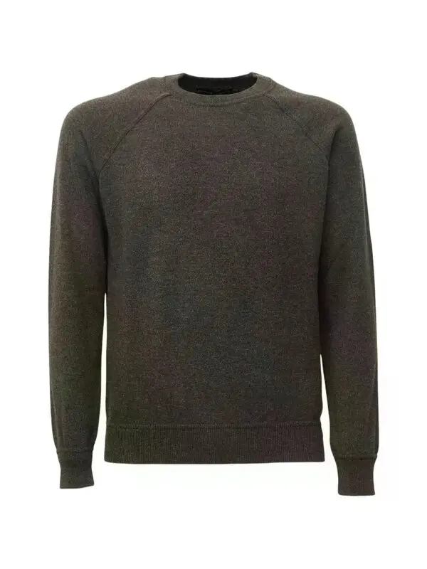FILIPPO DE LAURENTIIS Raglan-sleeve Crew-neck Fine-knit Sweater