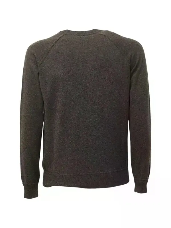 FILIPPO DE LAURENTIIS Raglan-sleeve Crew-neck Fine-knit Sweater