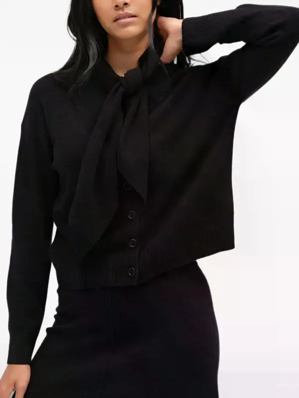 Chinti & Parker Tie-neck Button-up Cardigan